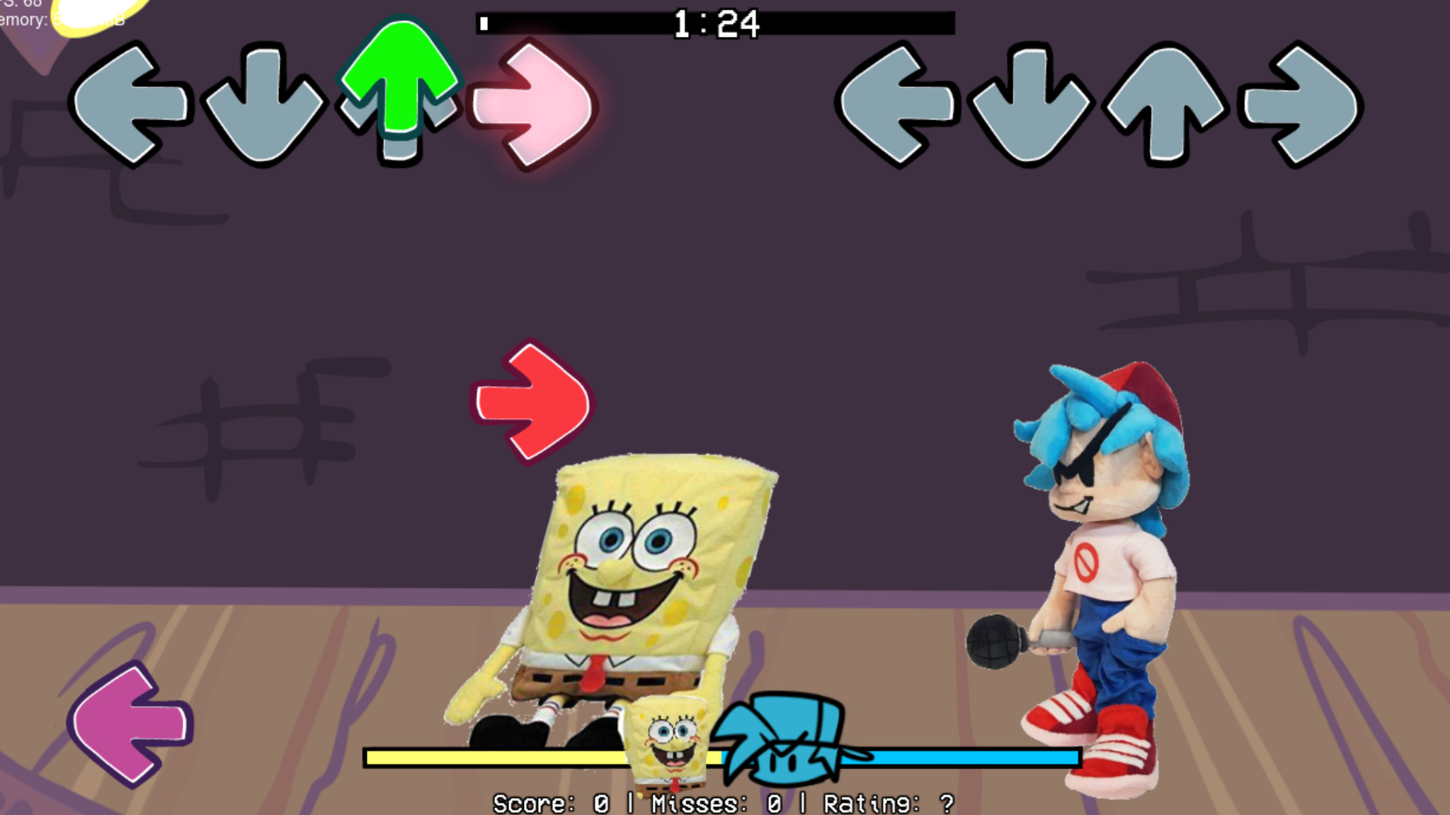 Vs aquaticneptune spongebob [Friday Night Funkin'] [Mods]