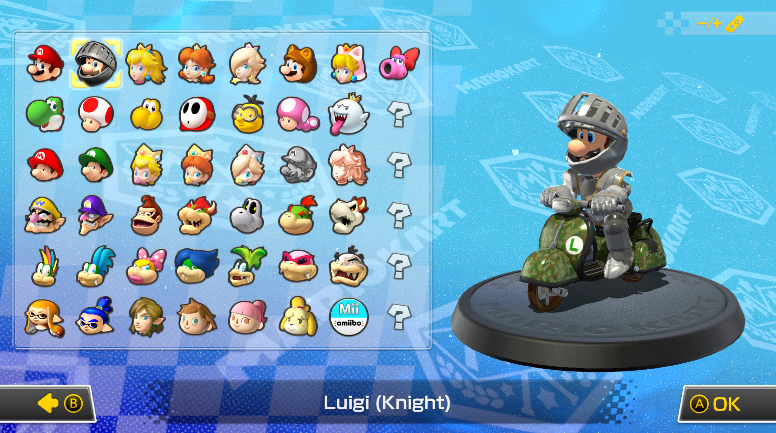 Knight Luigi (Mario Kart Tour Port) Mod for Mario Kart 8 Deluxe | MK8D Mods