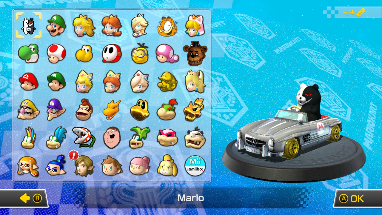 Monokuma UI (Icons) Mod for Mario Kart 8 Deluxe | MK8D Mods
