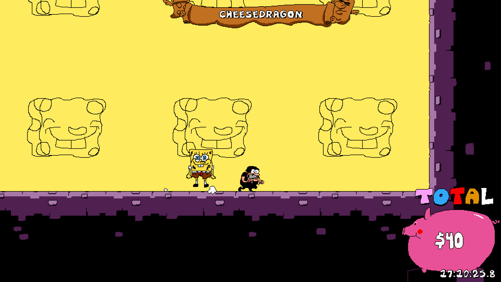 spongebob follower mod Mod for Pizza Tower | PT Mods