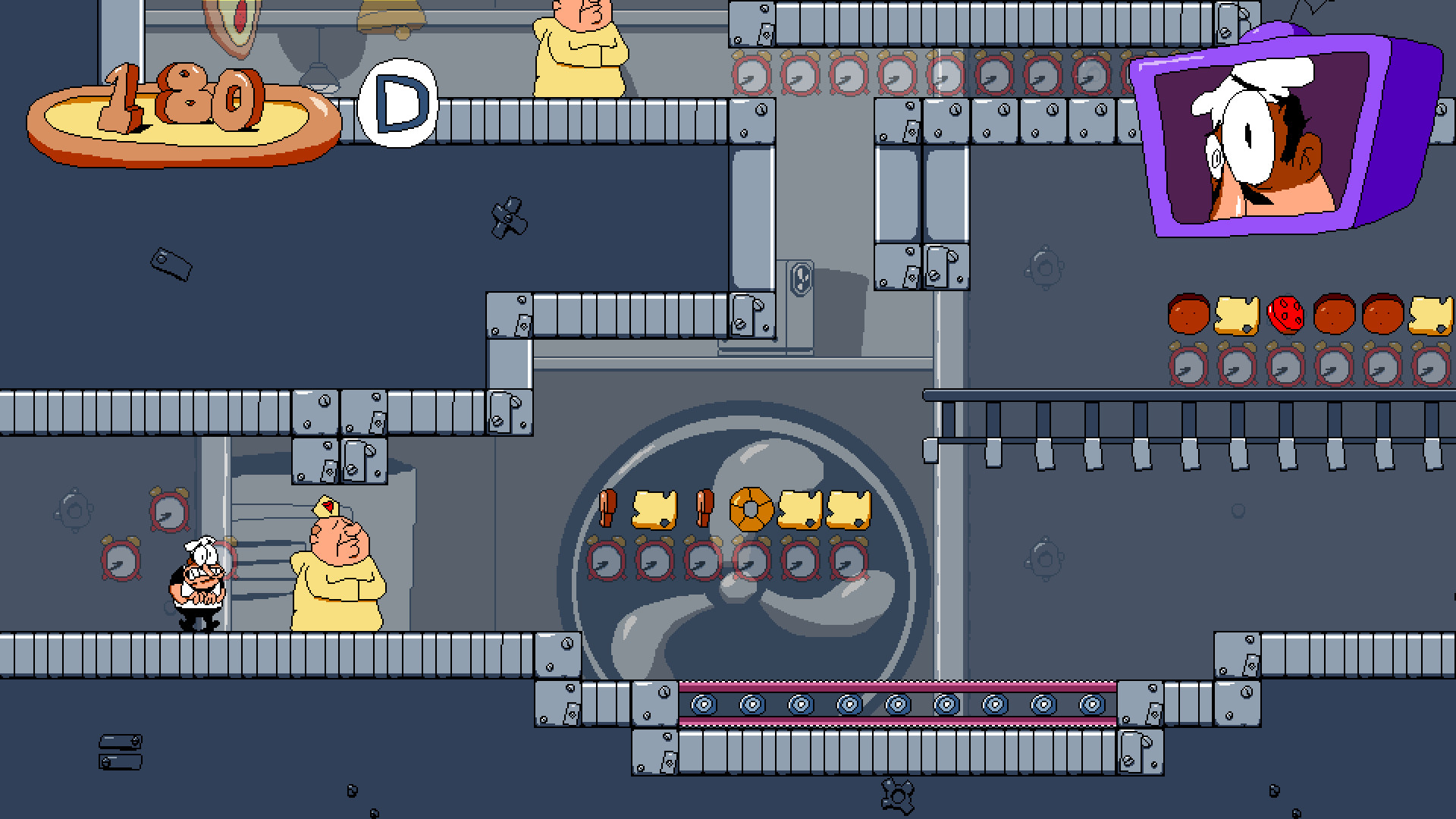 WL4 Curious factory (srPerez Level editor) [Pizza Tower] [Mods]