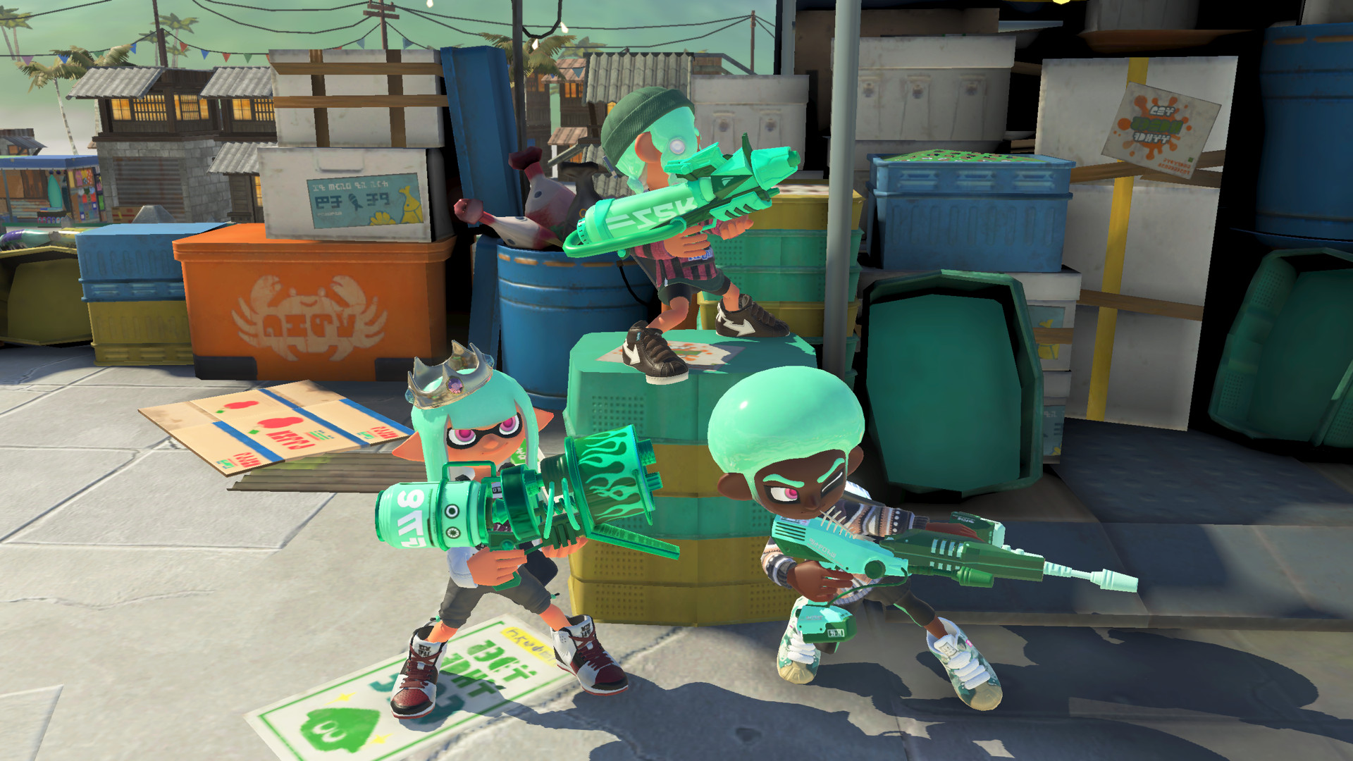 Mint Green Weapon Collection! Mod for Splatoon 3 | Splatoon 3 Mods