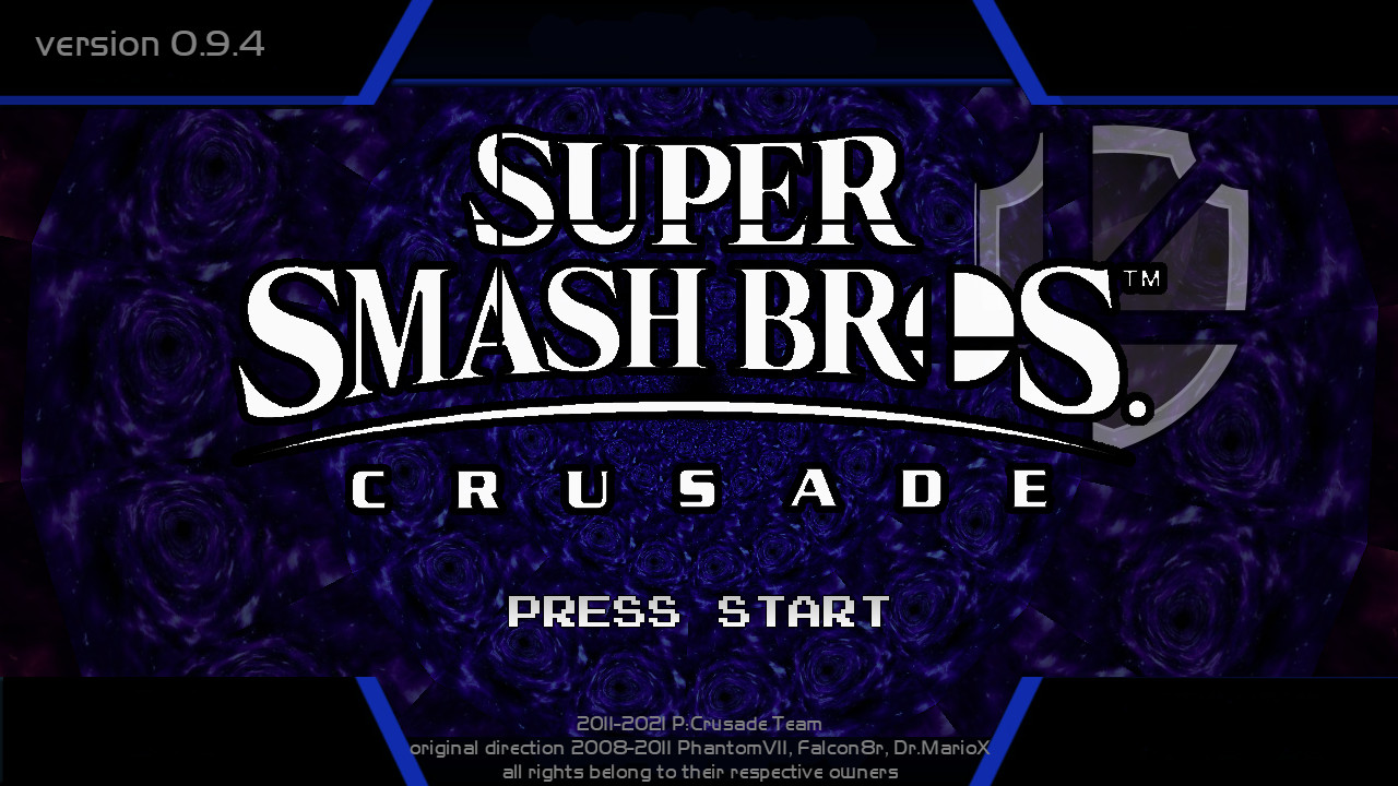 Elegant Spacial Title Screen Mod for Super Smash Bros. Crusade | SSBC Mods