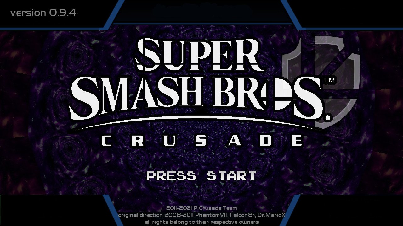 Elegant Spacial Title Screen Mod for Super Smash Bros. Crusade | SSBC Mods