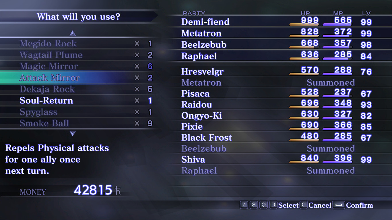 Single target shields [Shin Megami Tensei: III Nocturne HD] [Mods]