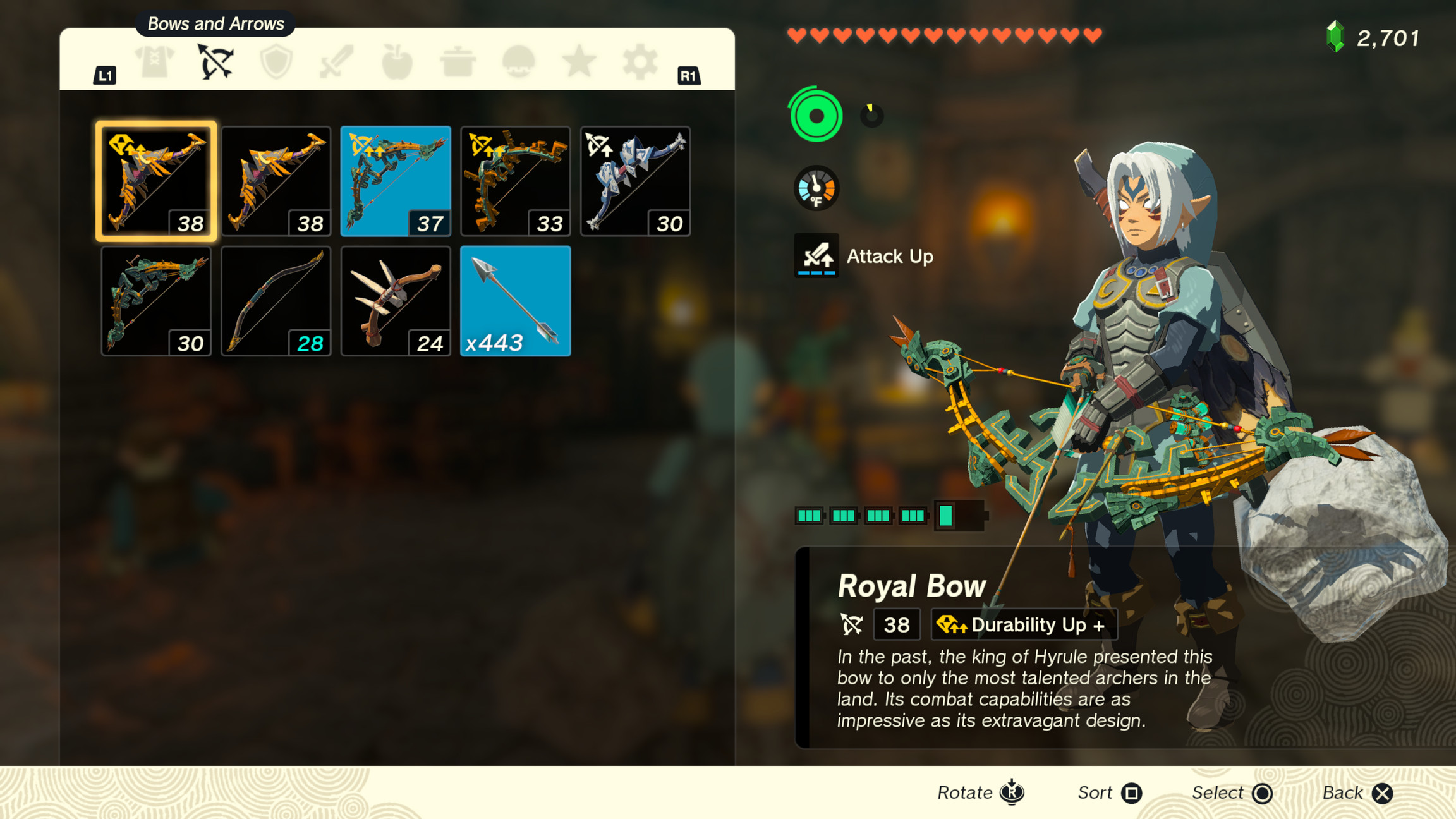 Improved Inventory Sorting Mod for The Legend of Zelda: Tears of the ...