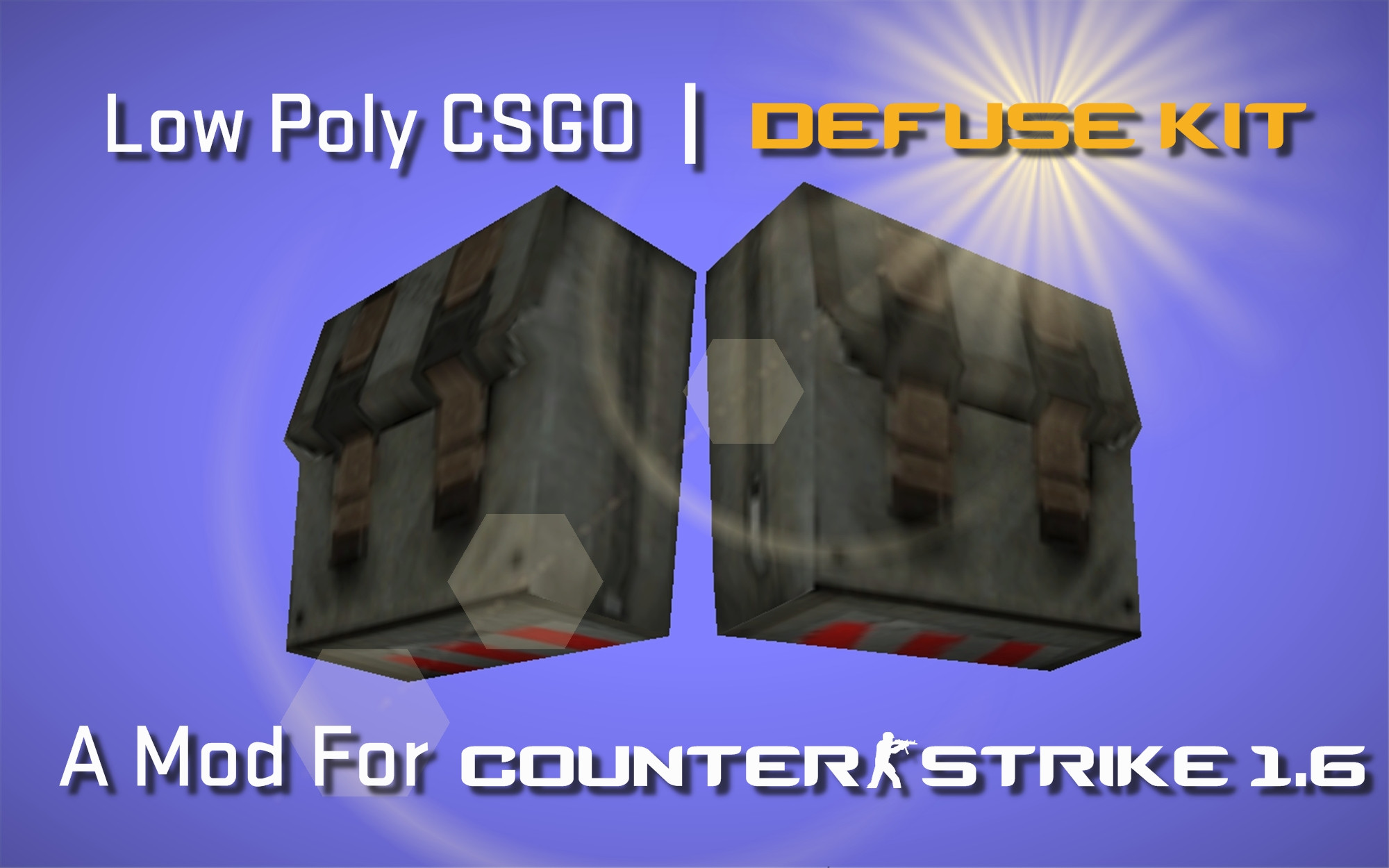 Low Poly CSGO | Defuse Kit Mod for Counter-Strike 1.6 | CS1.6 Mods