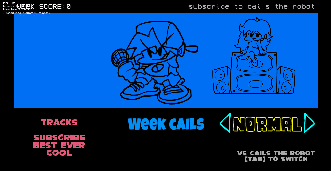 Friday Night Funkin' Vs Cails the robot [Friday Night Funkin'] [Mods]