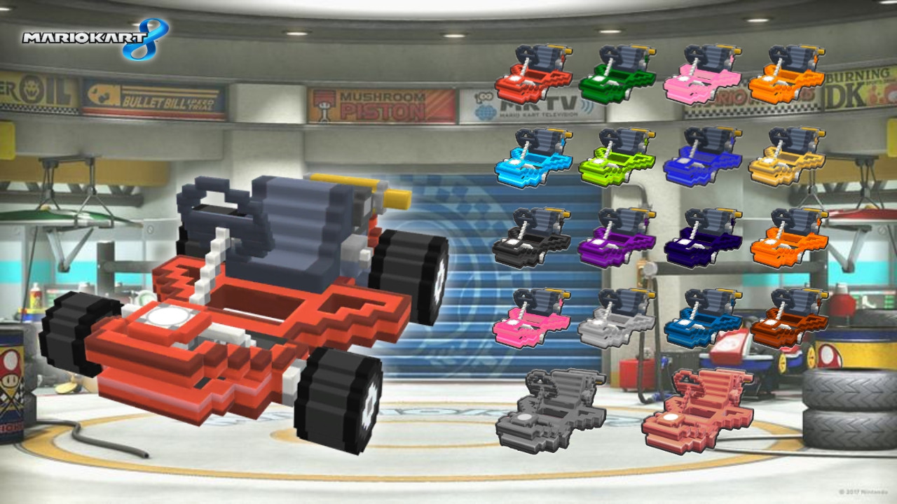 [Pack] 8-Bit Pipe Frame + 8-Bit Standard [Mario Kart 8] [Mods]
