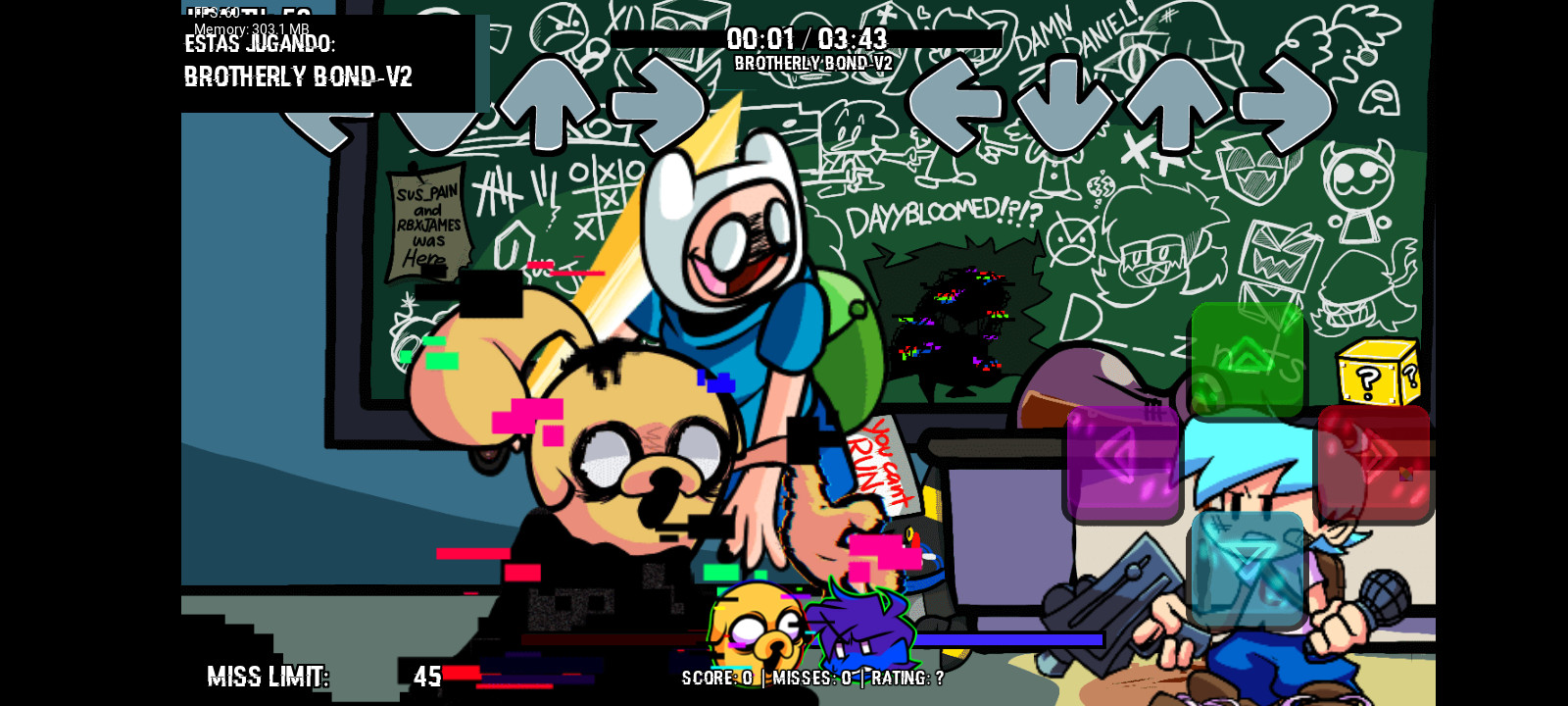 FanWeek Finn And Jake Pibby 2 RAM Mod for Friday Night Funkin' | FNF Mods