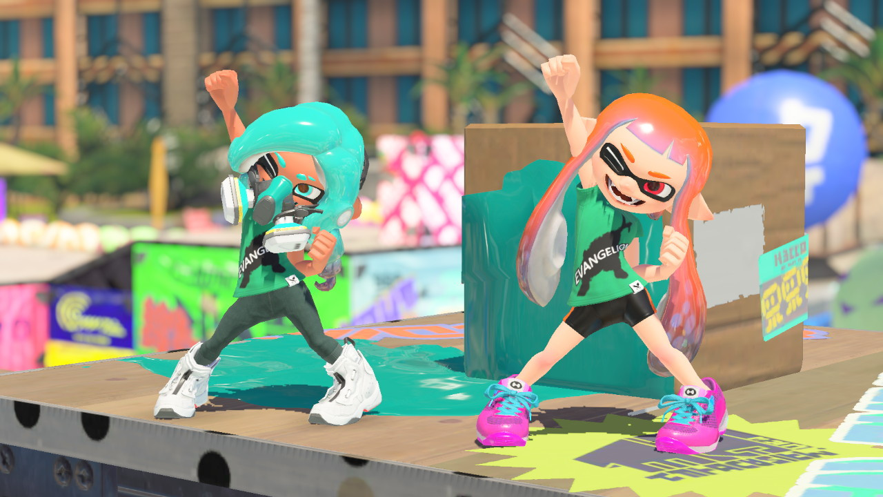 Fred Crumbs EVANGELION Shirt Mod for Splatoon 3 | Splatoon 3 Mods
