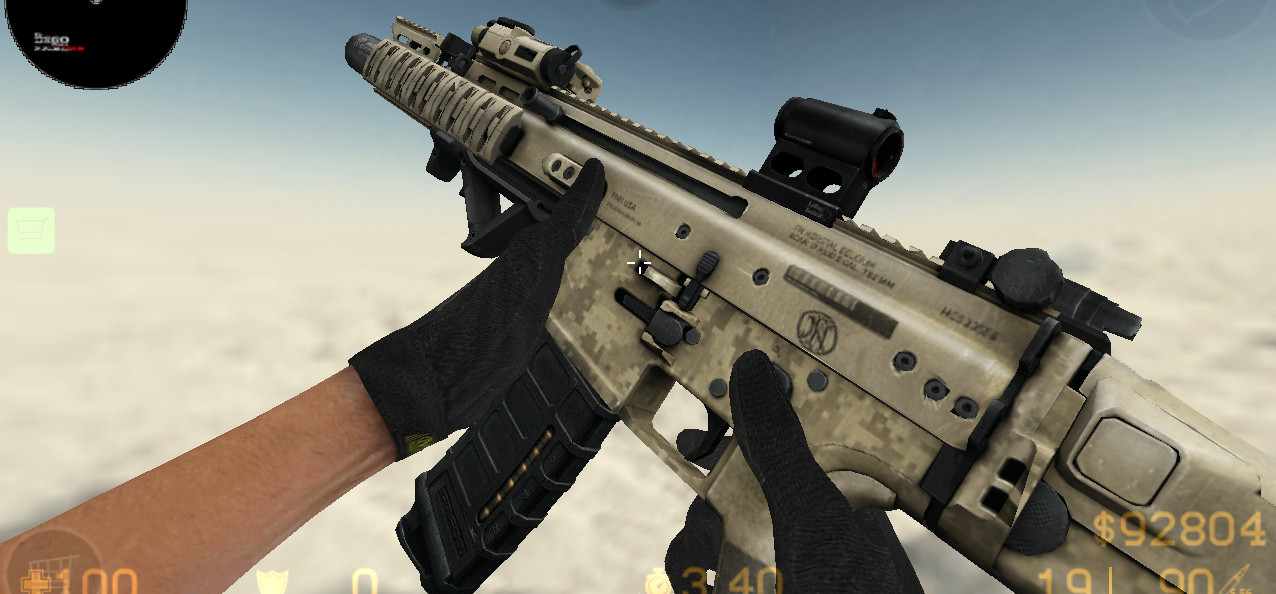 SCAR MK16 ON MWII ANIMATIONS Mod for Counter-Strike 1.6 | CS1.6 Mods