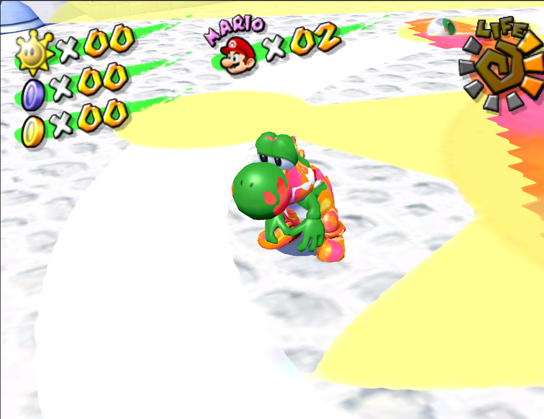 Yoshi Swap Mod for Super Mario Sunshine | SMS Mods