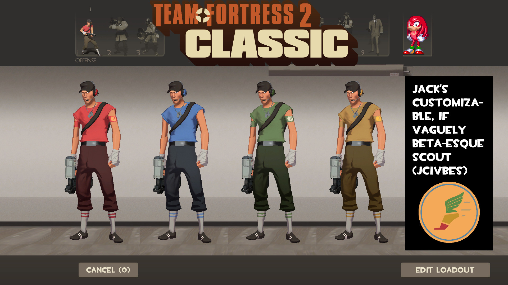Jack's Custom Scout Mod for Team Fortress 2 Classic | TF2Classic Mods