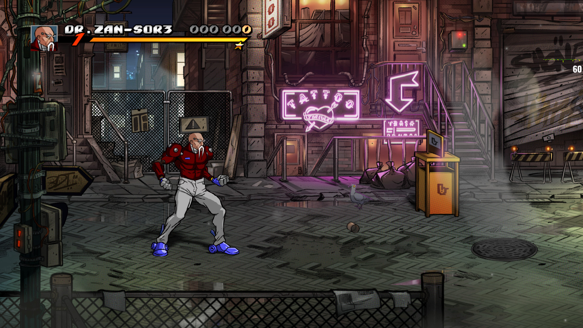 Alt color for Dr. Zan HD by Lionheart Mod for Streets of Rage 4 | SOR4 Mods