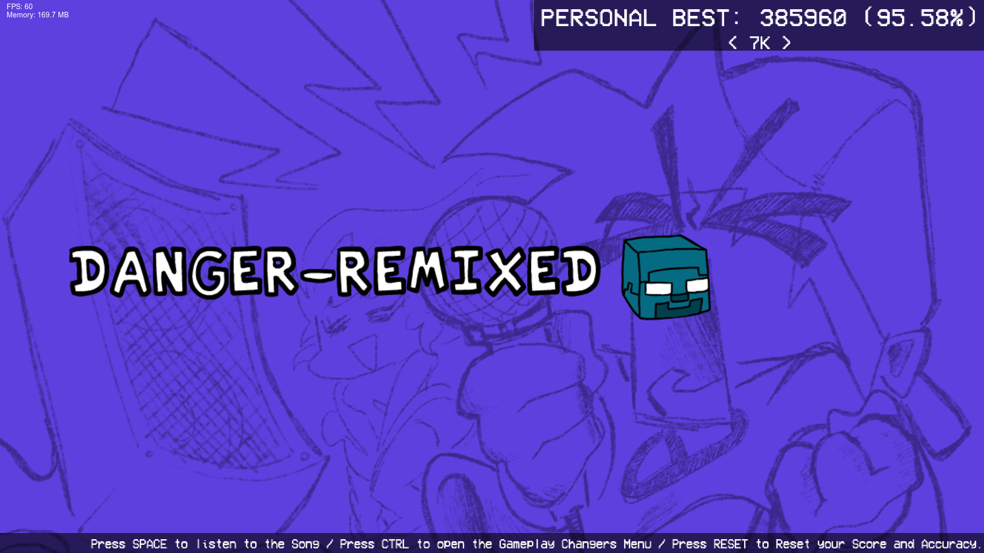 Danger-Remixed 7k Mod for Friday Night Funkin' | FNF Mods