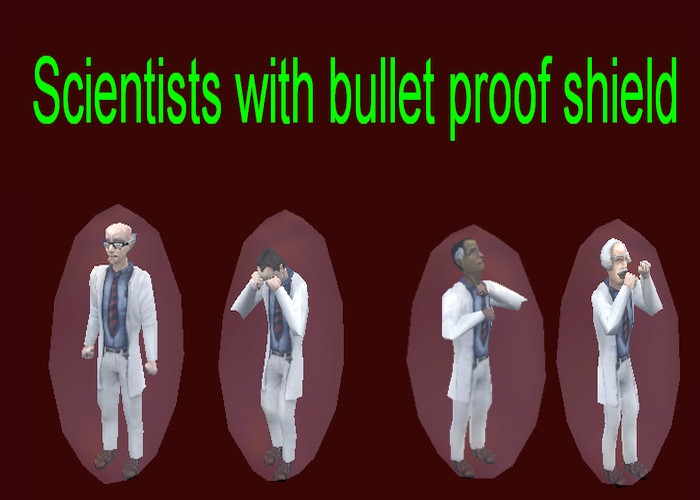 Scientists with bullet proof shield [Half-Life] [Mods]
