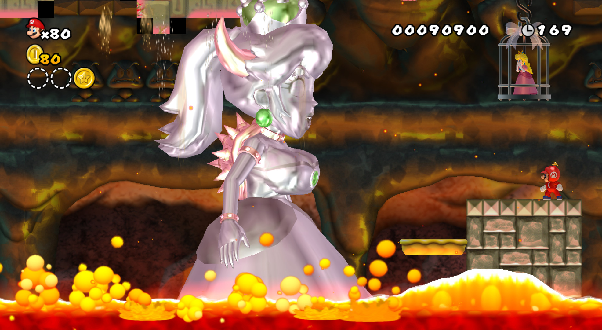 Fight Metal Bowsette Mod for New Super Mario Bros. Wii | NSMBW Mods