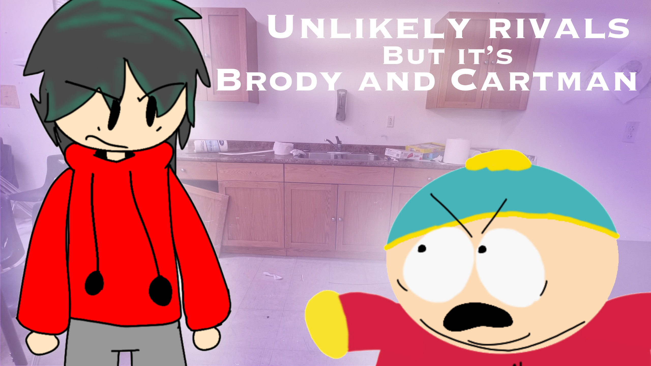 unlikely rivals but Brody and Cartman [Friday Night Funkin'] [Mods]