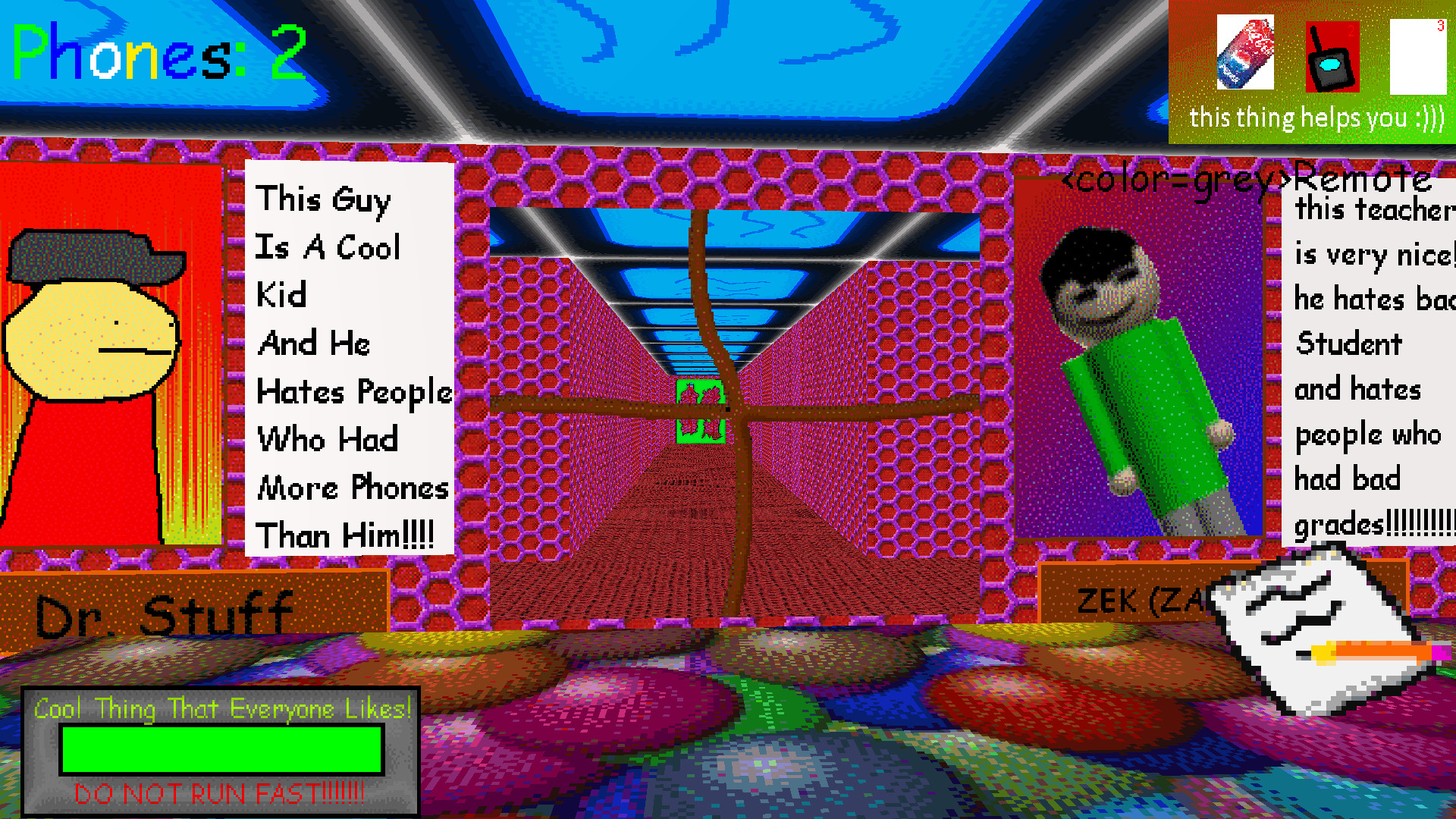Zak Super Insane School In Random Subjects! Mod for Baldi's Basics ...