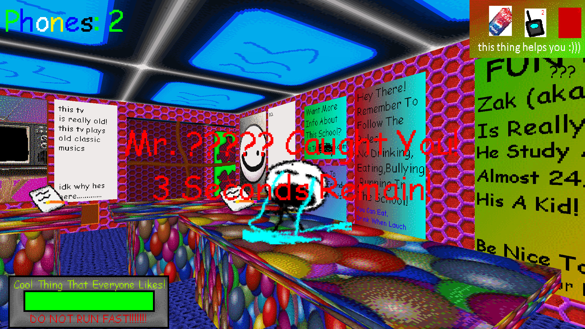 Zak Super Insane School In Random Subjects! Mod for Baldi's Basics ...