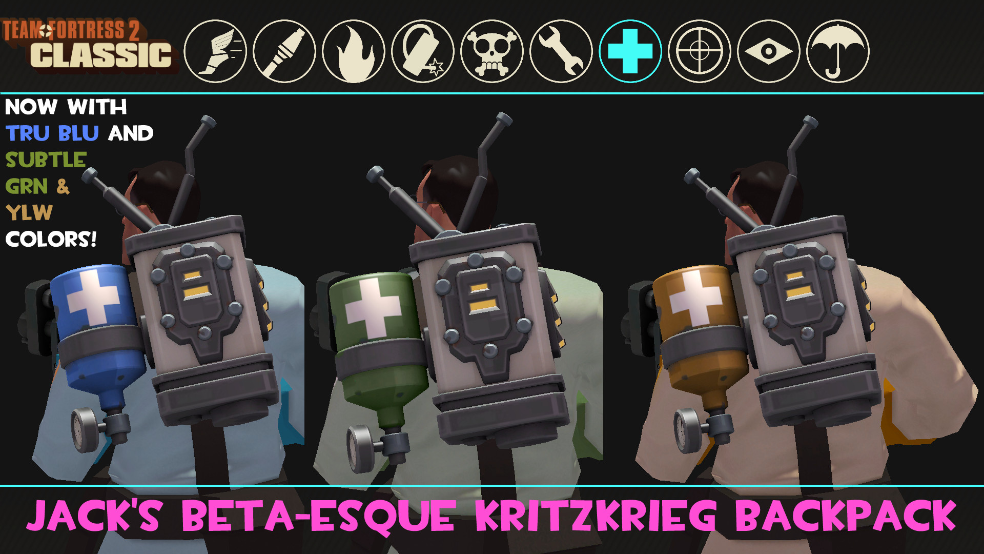 Jack's Beta-Esque Kritzkrieg Backpack Mod for Team Fortress 2 ...