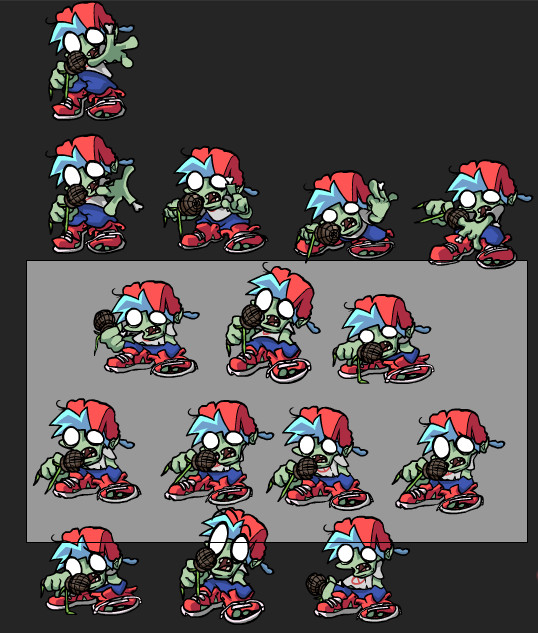 Boyfriend Zombie (Alt animation V Zero) Mod for Friday Night Funkin ...