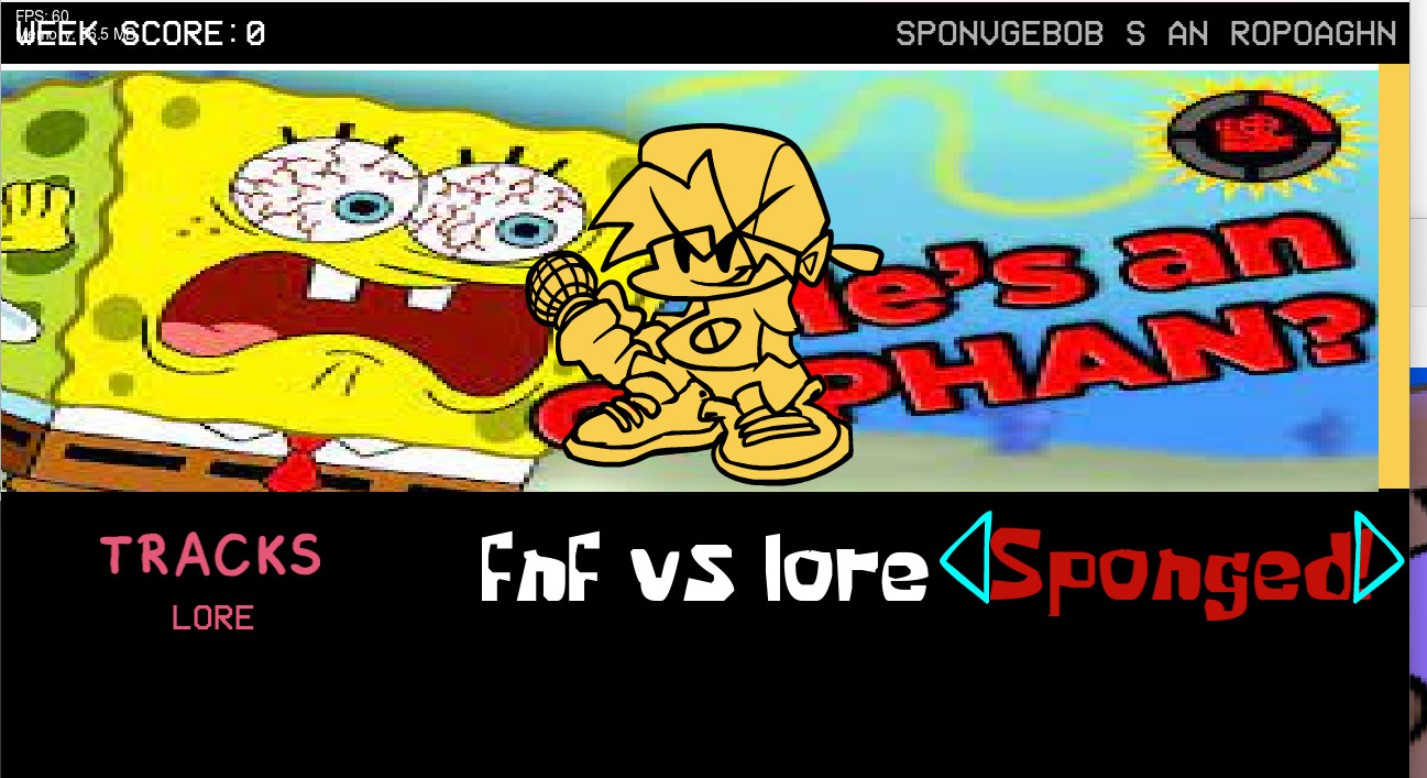 FNF : Lore - Spongebob Mix! Mod for Friday Night Funkin' | FNF Mods
