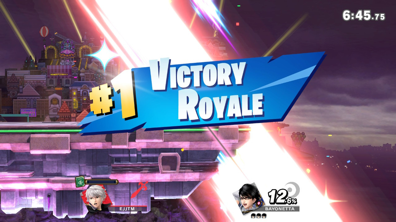 #1 Victory Royale Win Screen Mod for Super Smash Bros. Ultimate | SSBU Mods