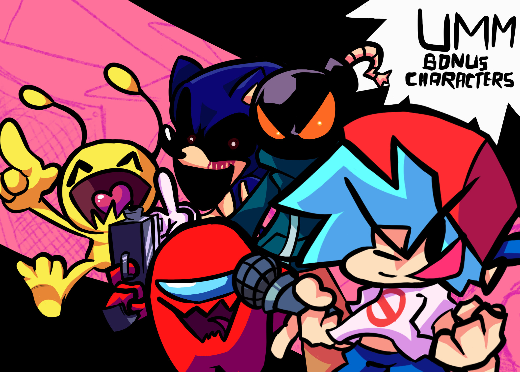 Unnamed Multiplayer Mod: Bonus Custom Characters [Friday Night Funkin'] [Mods]