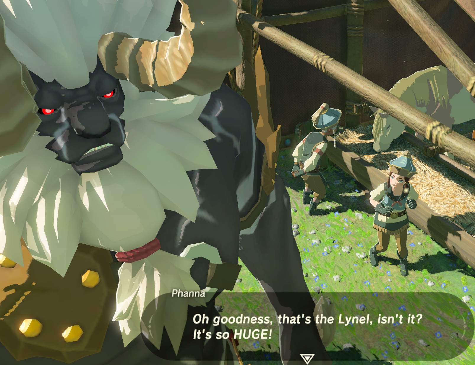 Lynel text over Giant Horse Mod for The Legend of Zelda: Breath of the ...