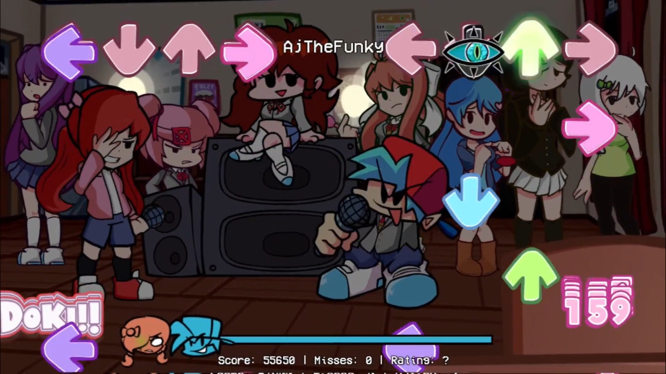 Doki Doki Extras! (V2) Mod for Friday Night Funkin' | FNF Mods