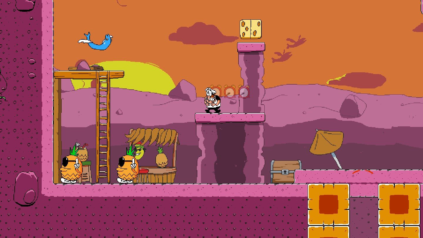 Pink Ancient Cave (CYOP custom level) Mod for Pizza Tower | PT Mods