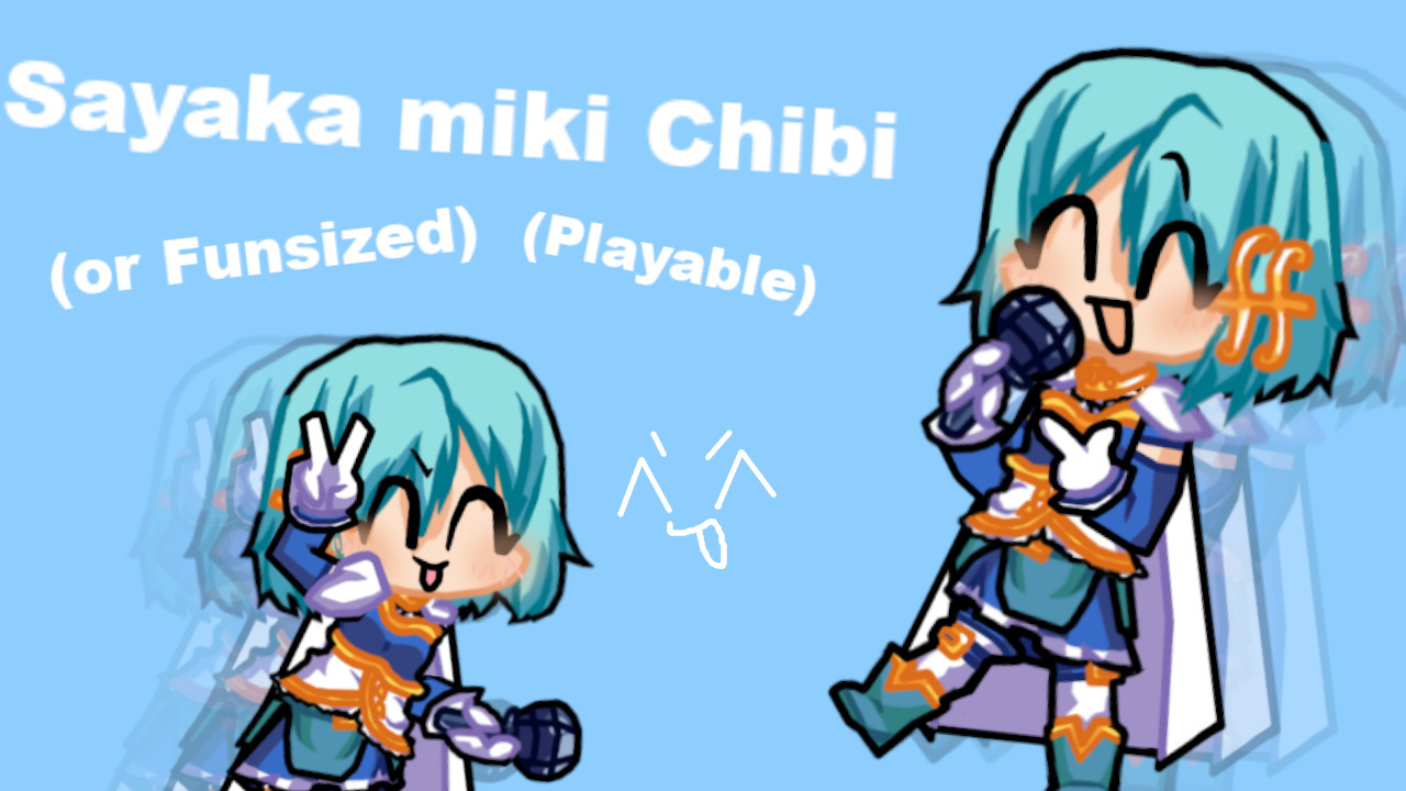 My Playable Sayaka Miki ♥ Mod for Friday Night Funkin' | FNF Mods