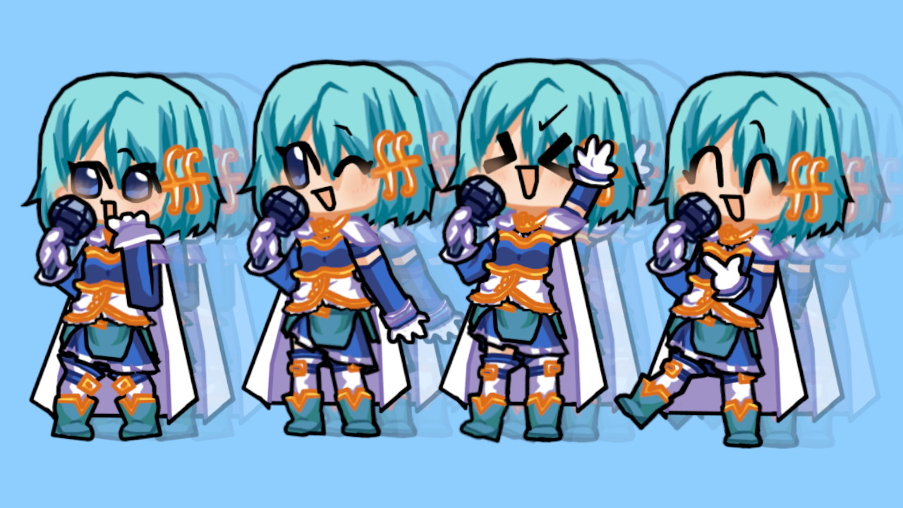 My Playable Sayaka Miki ♥ Mod for Friday Night Funkin' | FNF Mods