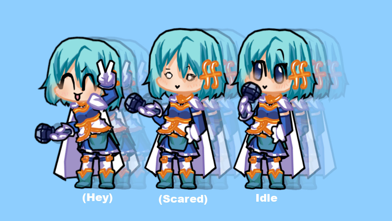 My Playable Sayaka Miki ♥ Mod for Friday Night Funkin' | FNF Mods