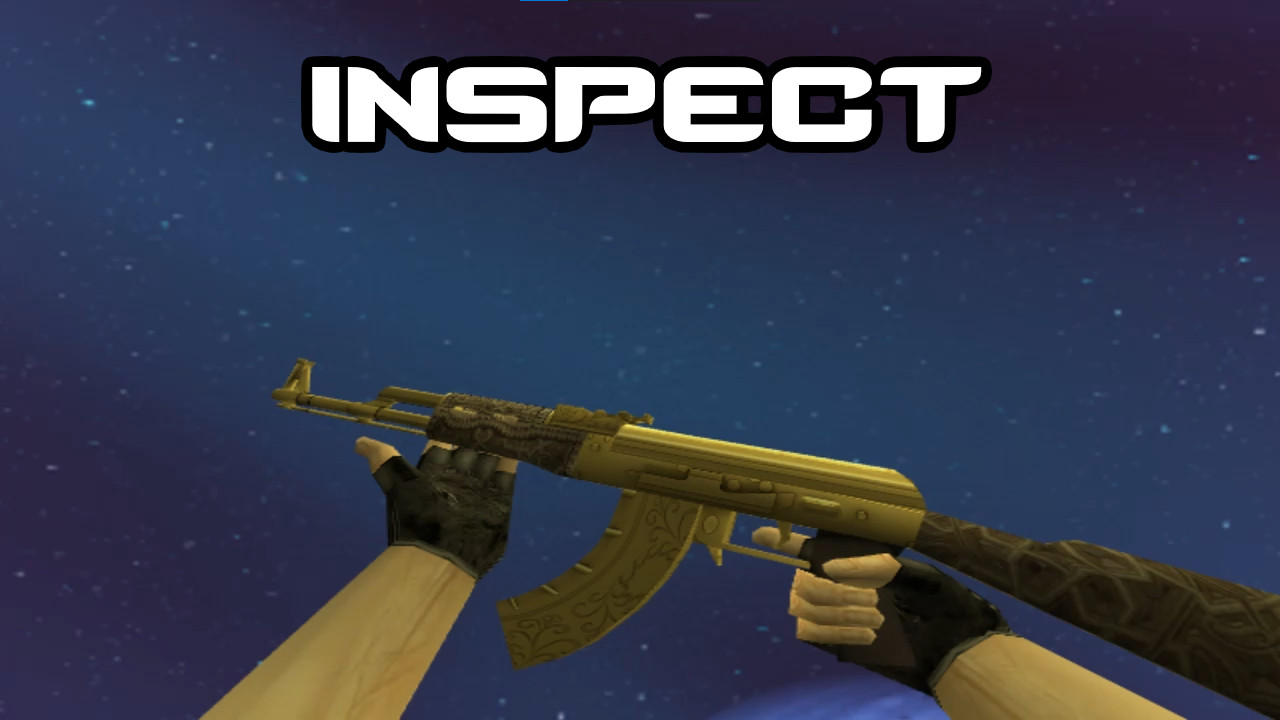 AK-47 | Gold Arabesque Mod for Counter-Strike 1.6 | CS1.6 Mods