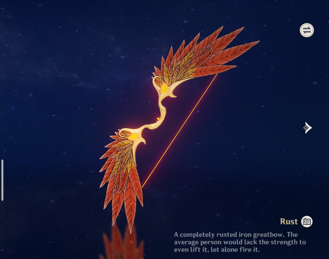 Phoenix Feather Bow Mod Mod for Genshin Impact | GI Mods