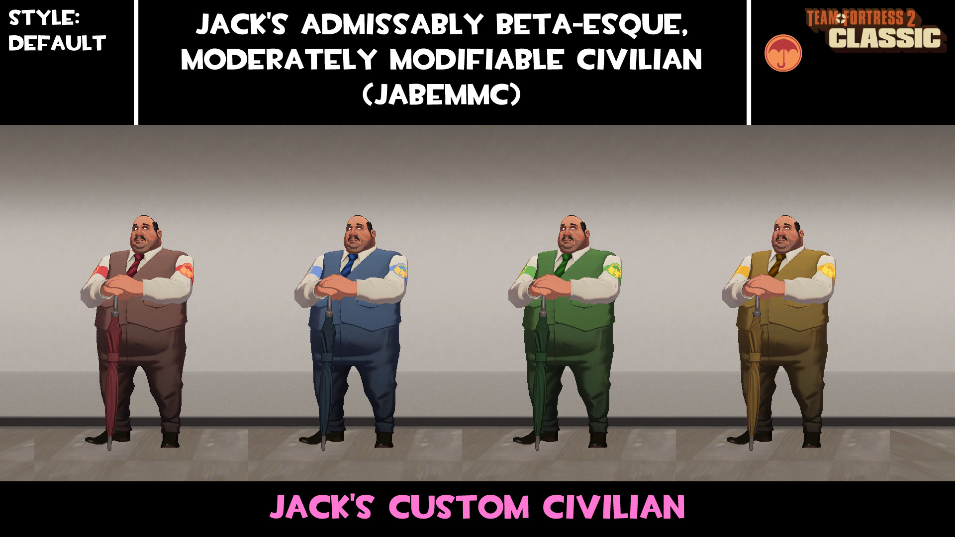 Jack's Custom Civilian Mod for Team Fortress 2 Classified | TF2Classic Mods