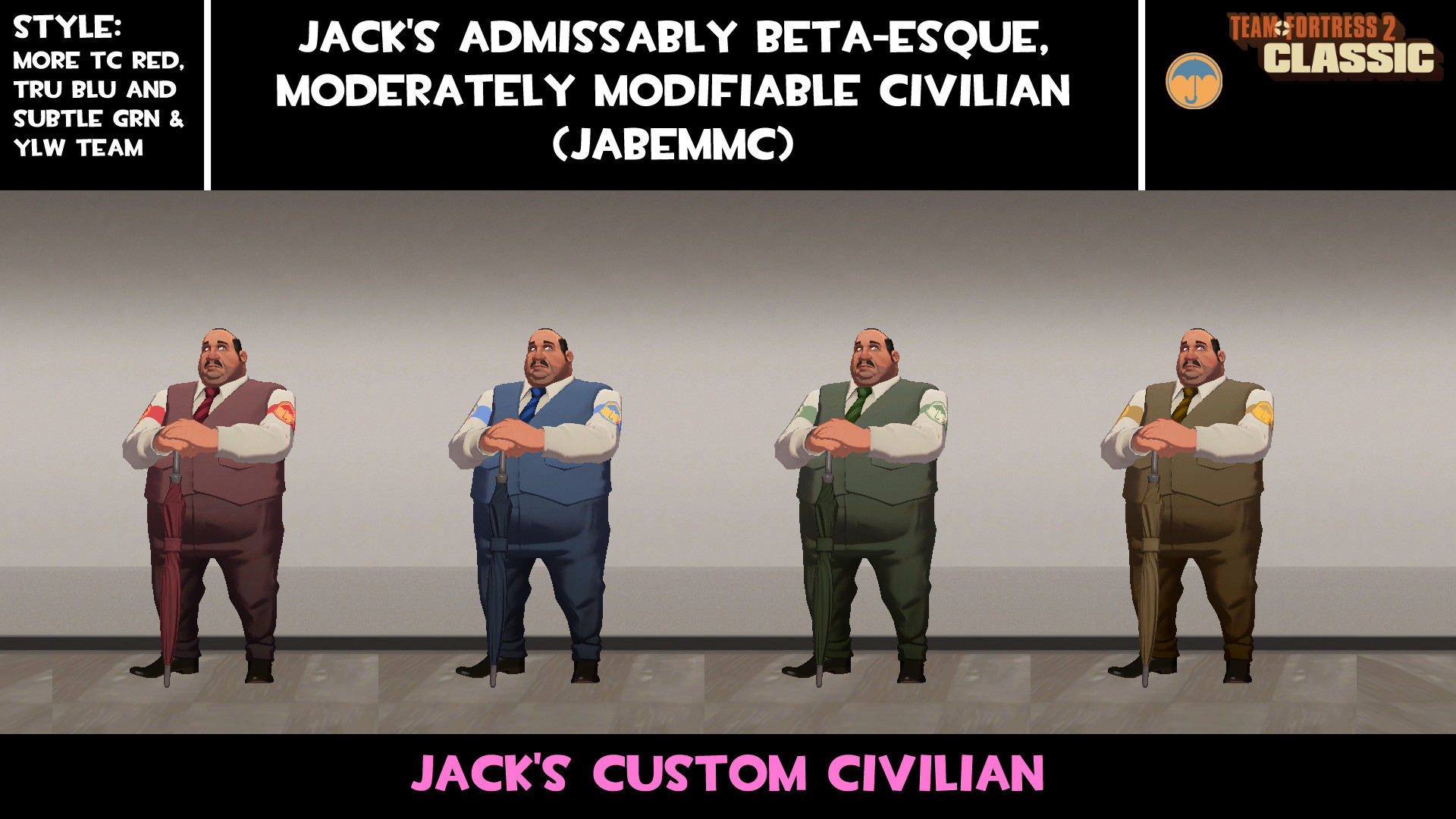 Jack's Custom Civilian Mod for Team Fortress 2 Classified | TF2Classic Mods