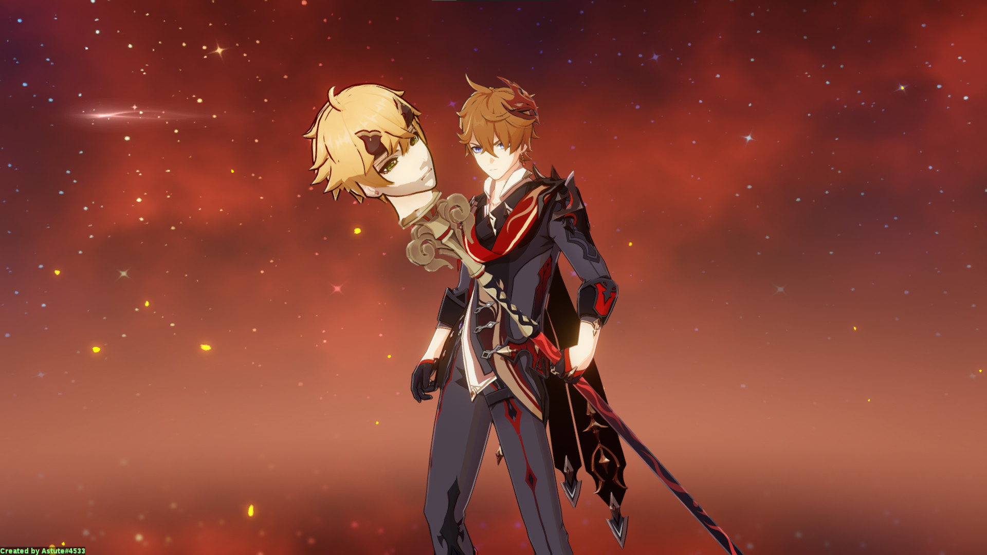 Delusion Childe over Thoma 4K toggle Mod for Genshin Impact | GI Mods