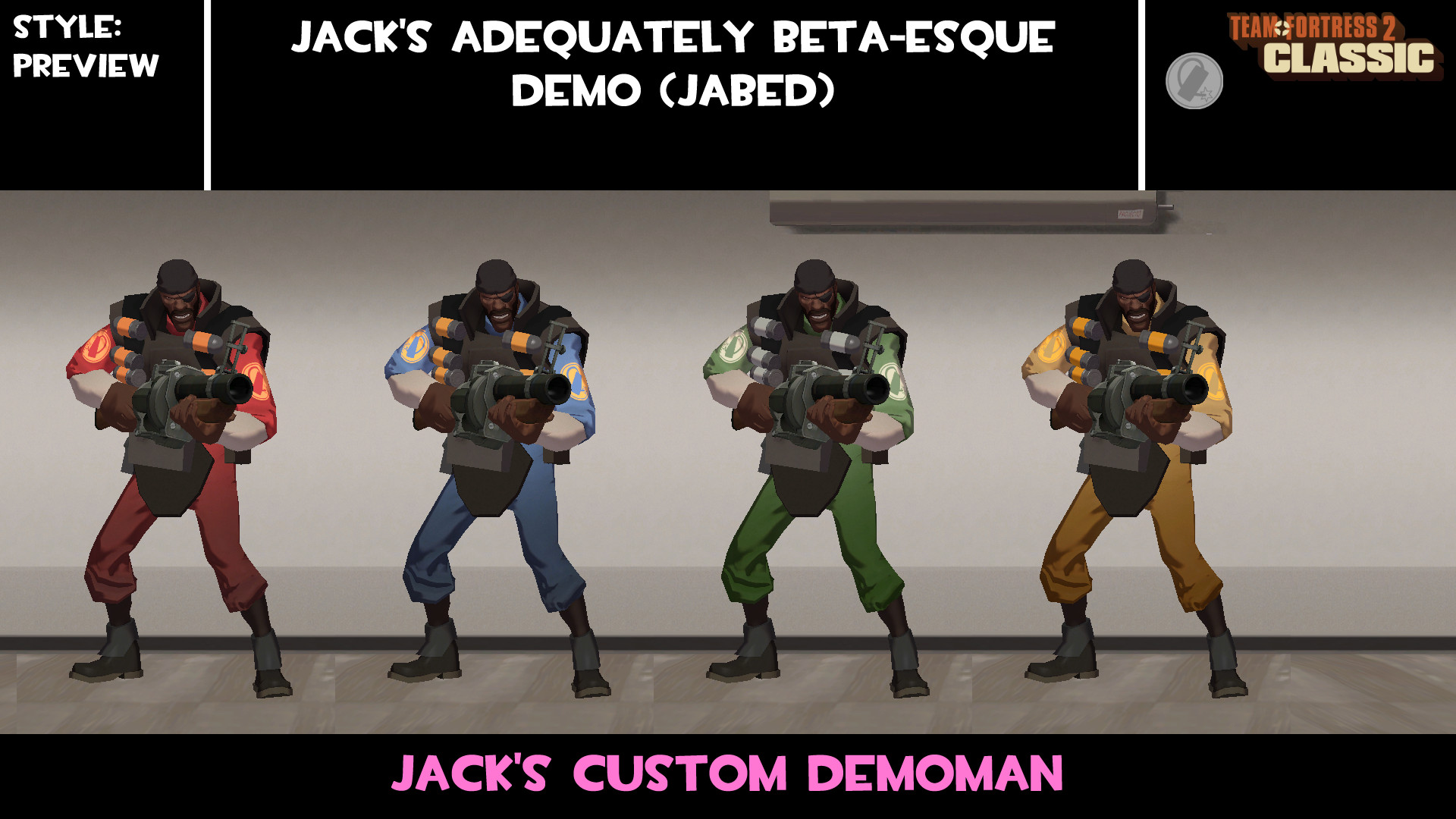 Jack's Custom Demoman Mod for Team Fortress 2 Classic | TF2Classic Mods