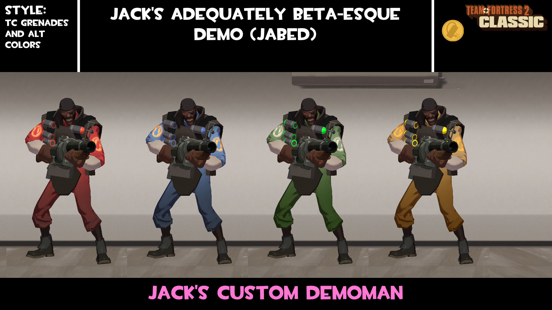 Jack's Custom Demoman Mod for Team Fortress 2 Classic | TF2Classic Mods