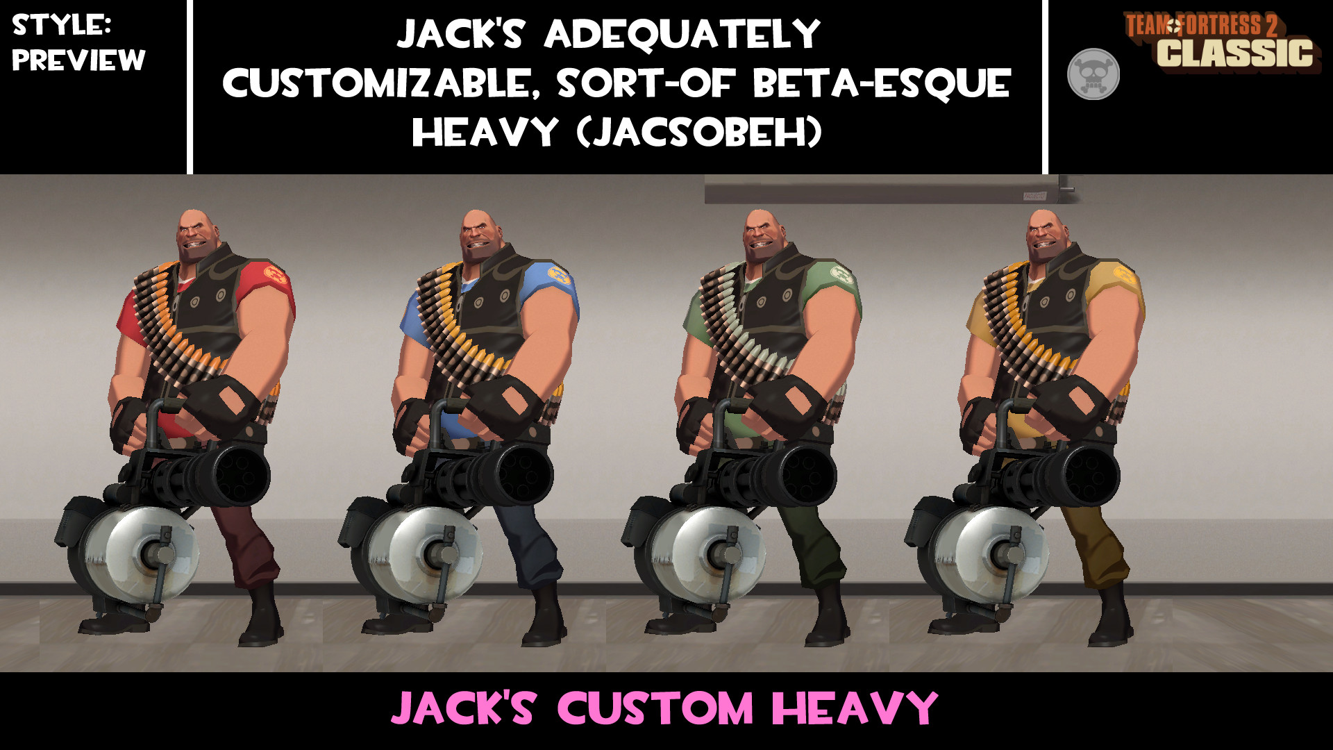 Jack's Custom Heavy Mod for Team Fortress 2 Classic | TF2Classic Mods