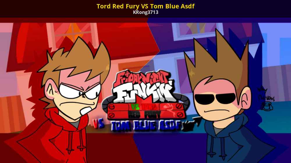 Tord Red Fury VS Tom Blue ASDF (Shuttated) Mod for Friday Night Funkin' | FNF Mods