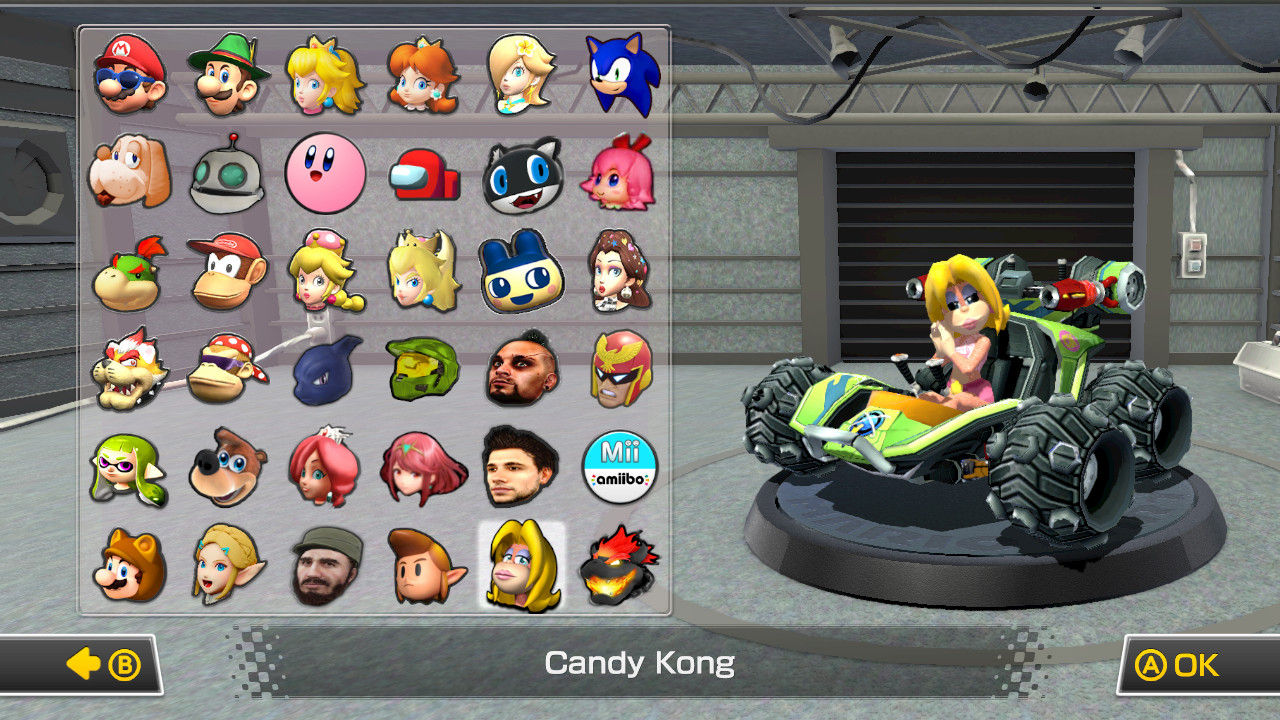 Candy Kong over Isabelle/Peach PORT Mod for Mario Kart 8 | MK8 Mods