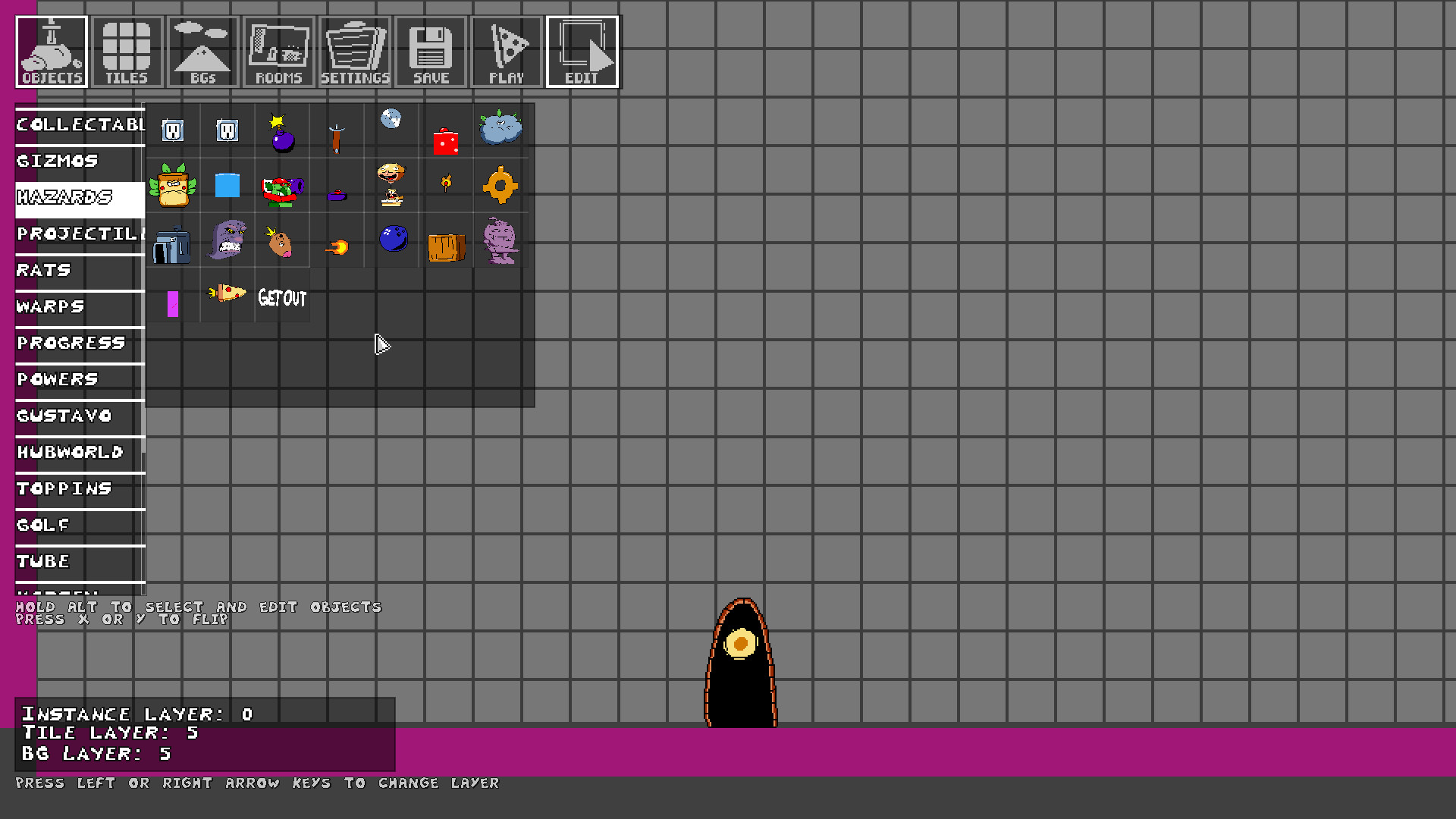 A Lot of Objects For CYOP Mod for Pizza Tower | PT Mods