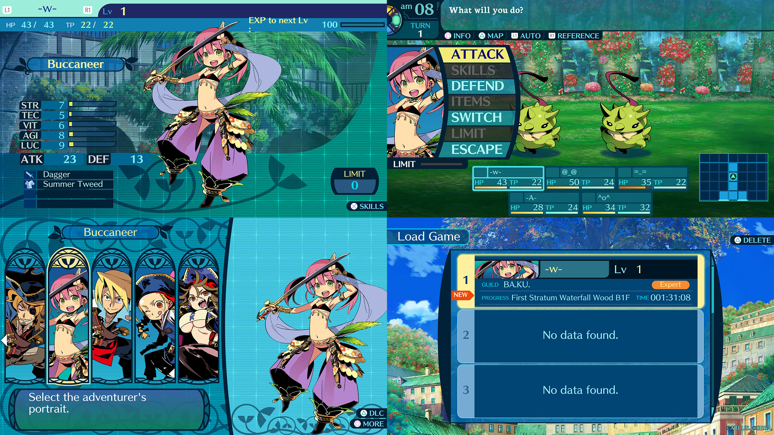 Portrait Bundle [Replacer] v2 Mod for Etrian Odyssey III HD | EO3HD Mods