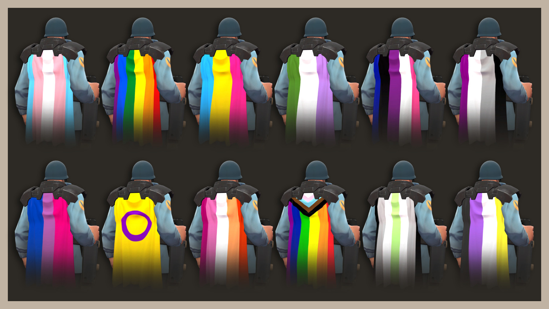 Caped Crusader Pride Flags Mod for Team Fortress 2 | TF2 Mods