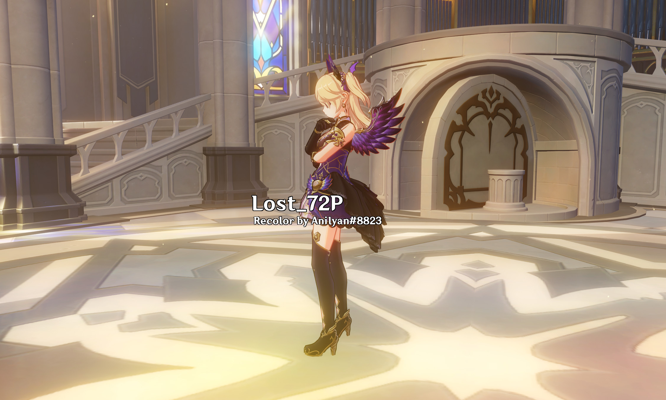 Kanzaki Ranko/Fischl Fallen Angel Outfit Mod for Genshin Impact | GI Mods